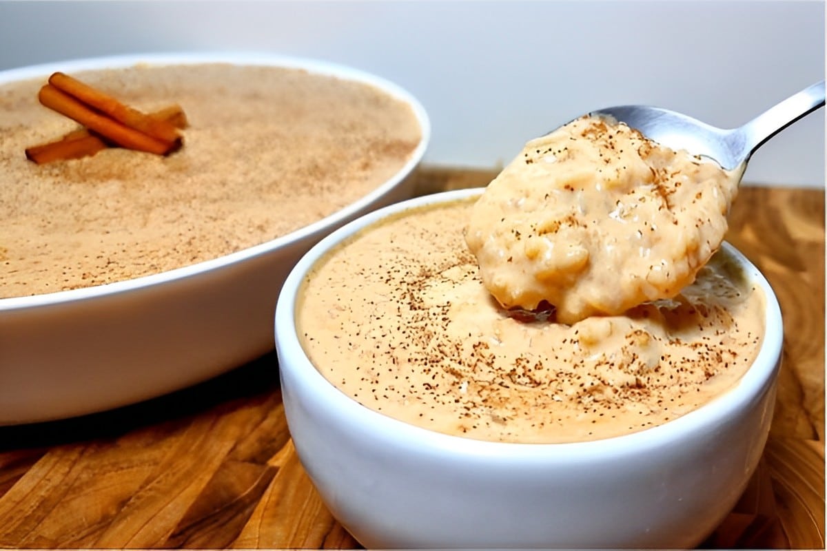 Arroz doce moreno fácil de fazer e fica sensacional