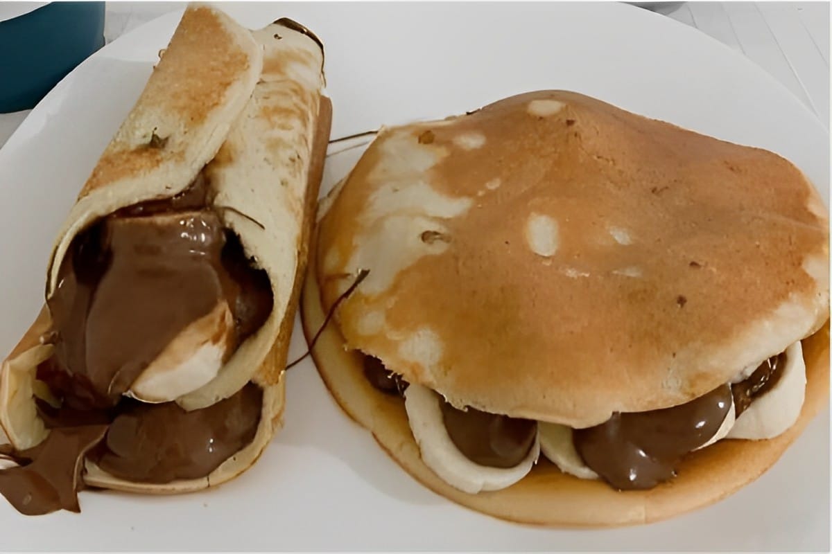 Panqueca doce de feito de maneira fácil e rápida fica delicioso