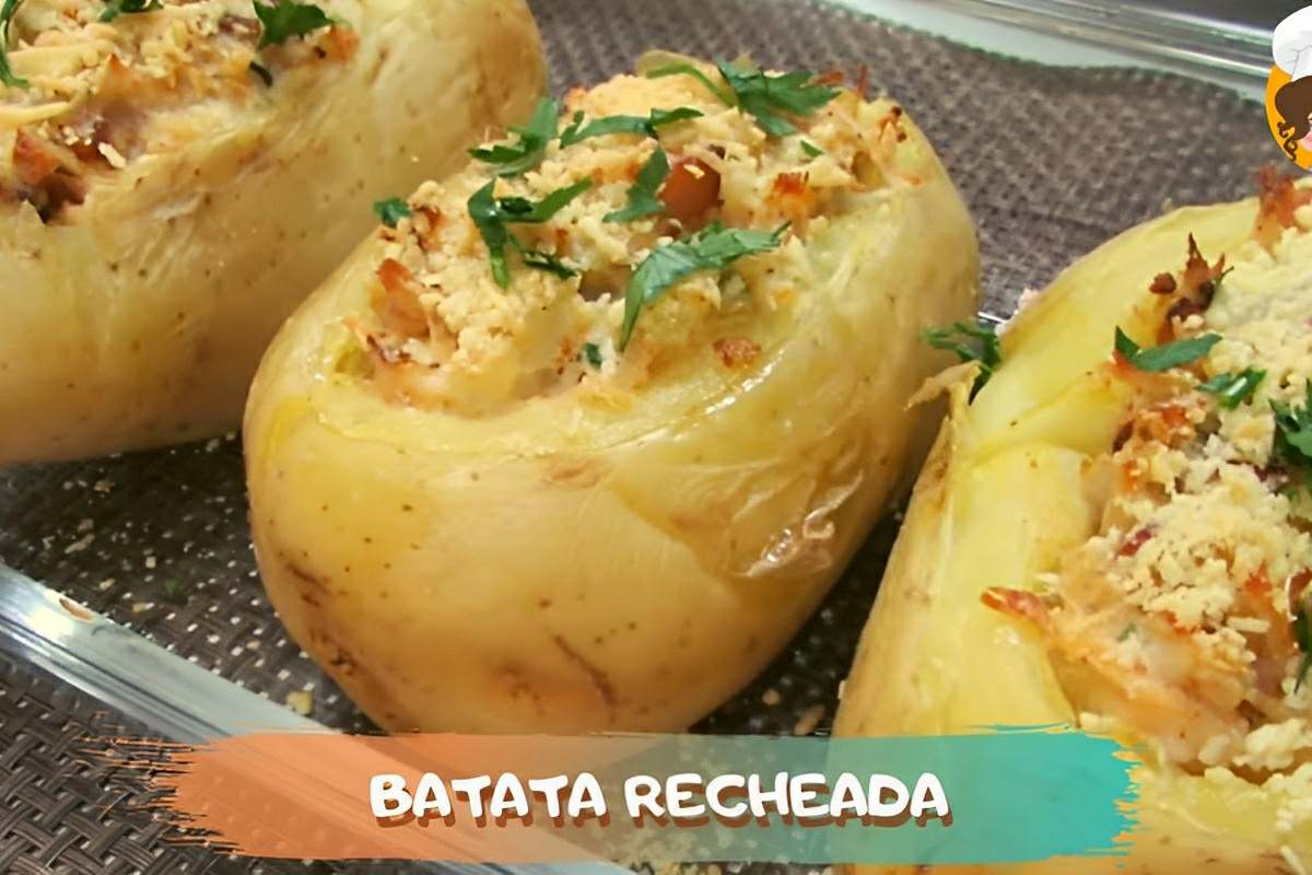 Batata recheada uma receita fácil e muito saborosa para você servir no ...