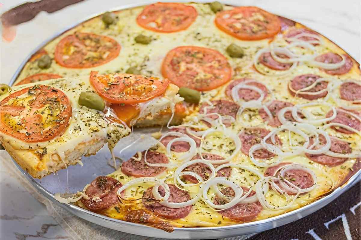 Parei de pedir pizza em casa depois que aprendi a fazer essa pizza de ...