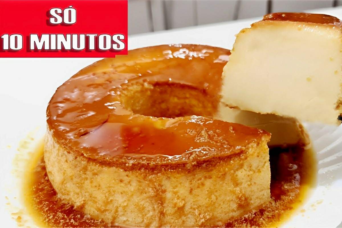 Pudim bem fácil de fazer que você prepara em 10 minutos depois é só ...