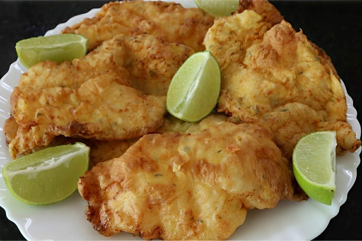 Filé De Frango Empanado Frito Sequinho Que Não Fica Engordurado Com Uma