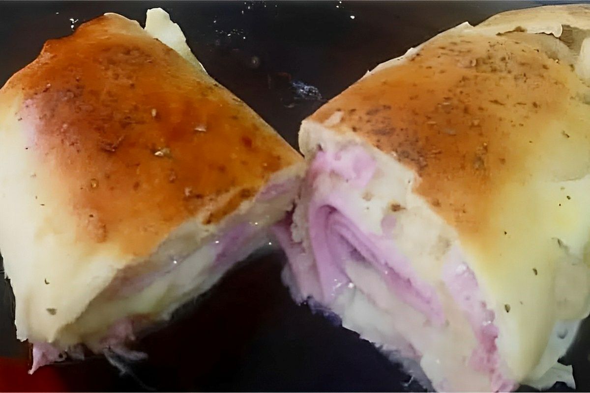 Pão caseiro recheado igualzinho ao salgado assado da padaria delicioso ...