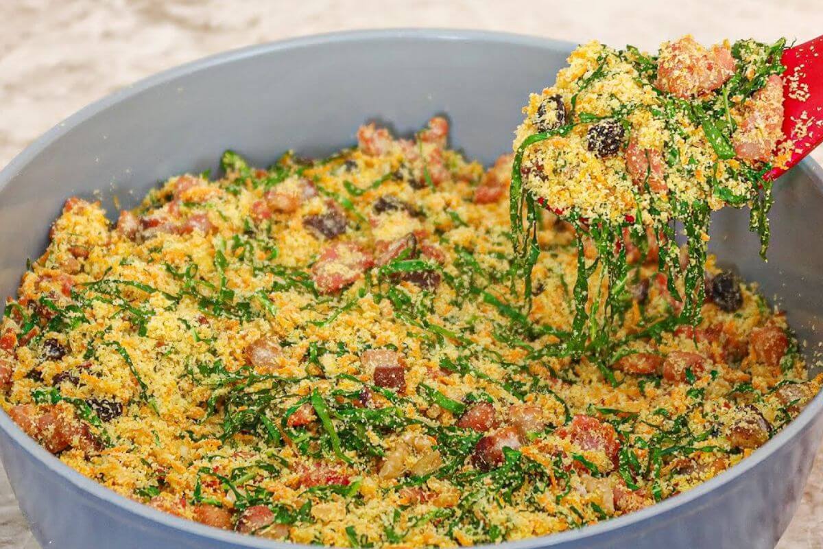 Farofa de natal perfeita e muito simples de preparar mais saborosa que ...