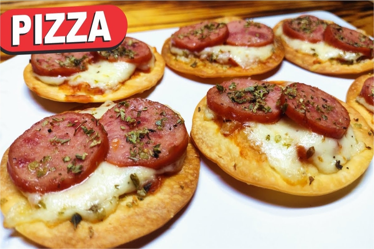 Mini pizza prática e deliciosa para o seu lanche ou jantar
